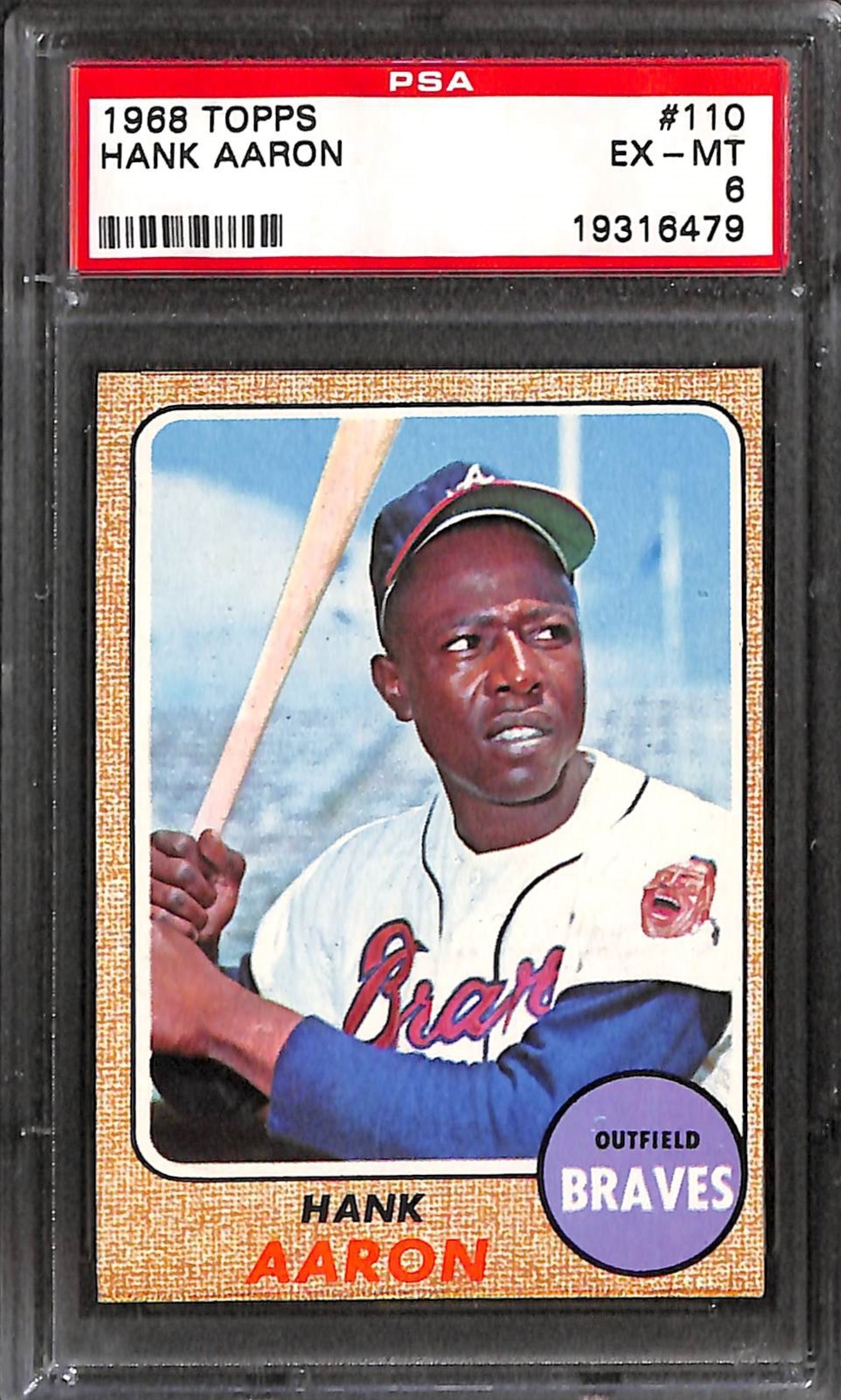 1968 TOPPS #110 HANK AARON PSA 6 EX-MT 19316479 | eBay